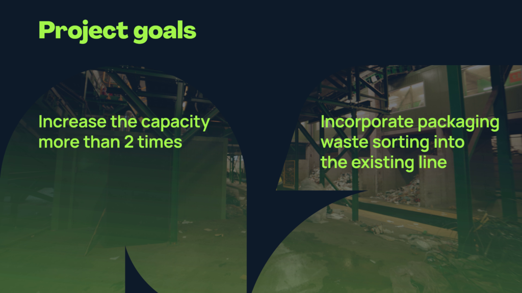 Ragn-Sells: Plastic Packaging Waste and Waste Paper Sorting Line - Azortum